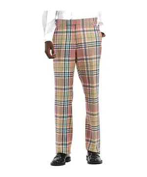 VIVIENNE WESTWOOD Plaid Check Relaxed Fit Trousers