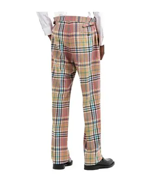 VIVIENNE WESTWOOD Plaid Check Relaxed Fit Trousers