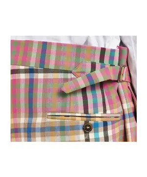 VIVIENNE WESTWOOD Plaid Check Relaxed Fit Trousers