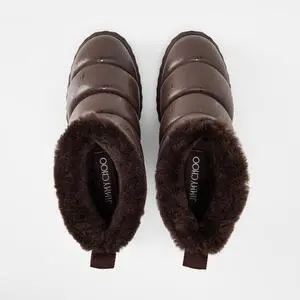 JIMMY CHOO Solid Color Snow Boots