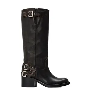 Chloé Solid Color Over The Knee Boots - Black