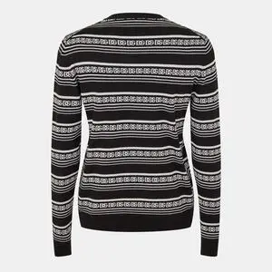 Dolce & Gabbana Long-sleeve Crew Neck Knit Sweater With Horizontal Stripes