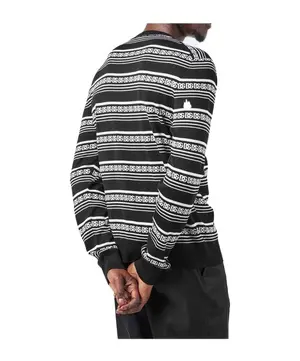 Dolce & Gabbana Long-sleeve Crew Neck Knit Sweater With Horizontal Stripes