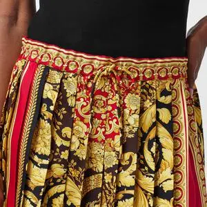 Versace Printed Pleated Mini Skirt