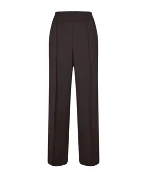 Dolce & Gabbana High-waisted Wide-leg Trousers With Elastic Waistband