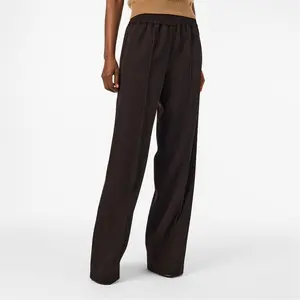 Dolce & Gabbana High-waisted Wide-leg Trousers With Elastic Waistband