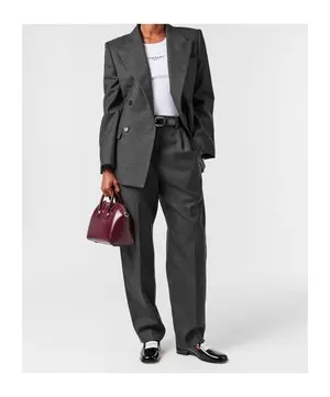 Givenchy Double Breasted Wool Long Sleeve Blazer