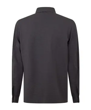 Hugo Boss Dark Grey Waffle-textured Overshirt