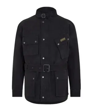 Barbour Belted Jacket With Stand-up Collar