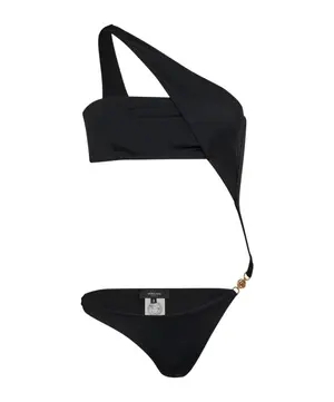Versace One-shoulder Cutout Plunge Swimsuit