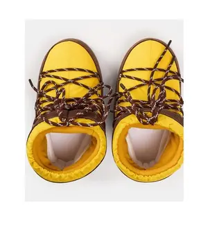 Moon Boot Color-blocked Lace-up Boots