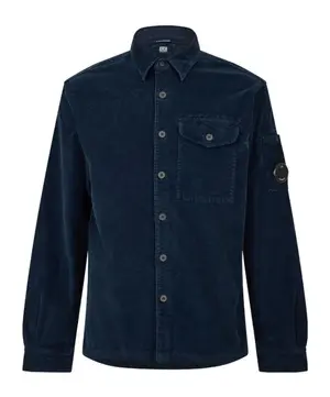 C.P. COMPANY Lens Single Pocket Long Sleeve Corduroy Shirt