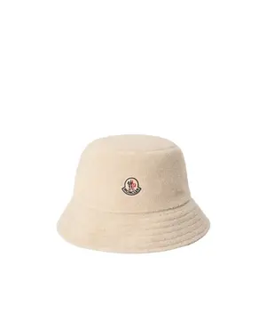 Moncler Teddy Bucket Hat - Nude