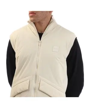 Hugo Boss Zip-up Padded Vest - Nude