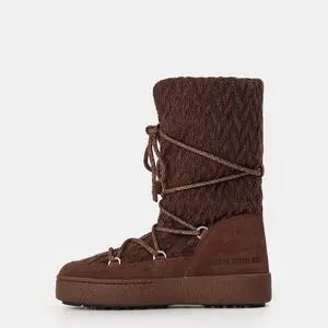 Moon Boot Textured Lace-up Ankle Boots