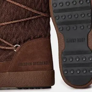 Moon Boot Textured Lace-up Ankle Boots