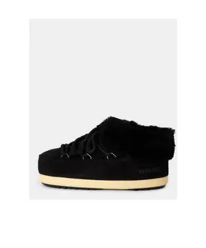 Moon Boot Natural Suede Lace-up Boots
