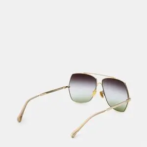 Chloé Aviator Sunglasses With Gold Tone