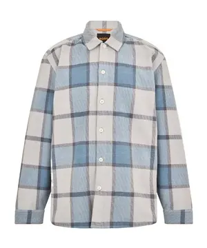 Hugo Boss Color-blocked Plaid Jacket - Gray
