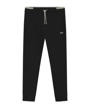Hugo Boss Hbg Zone Jog Soft Cotton-blend Jogging Bottoms - Black