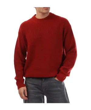 Hugo Boss Crew-neck Knit Sweater - Red