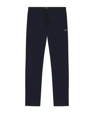 Hugo Boss Waffle Cuffed Casual Pants - Black