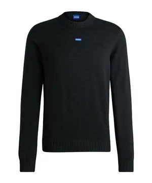 Hugo Boss Crew Neck Knit Sweater - Black