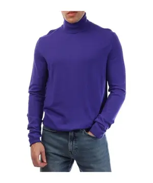 Hugo Boss Baldebert E Turtle Neck Jumper - Blue