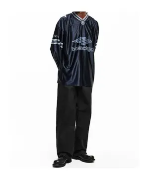 Balenciaga Solid Straight Leg Pants