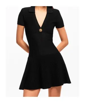 Balmain Short-sleeved Knit Dress