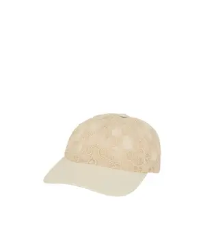 Gucci Lace Baseball Cap - Nude