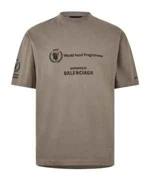 Balenciaga Regular Fit T-shirt - Gray