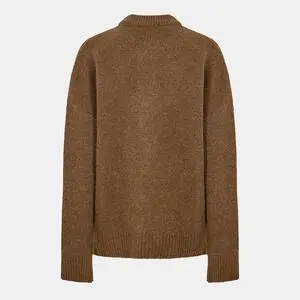 AMI Paris Round-neck Knit Cardigan