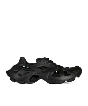 Balenciaga Lace-up Casual Sneakers - Black