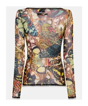 JEAN PAUL GAULTIER Printed Pattern Long Sleeve Top