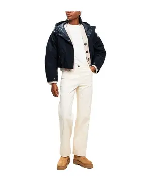 Moncler Cropped Hooded Jacket