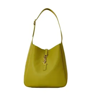 Saint Laurent Leather Underarm Bag - Green