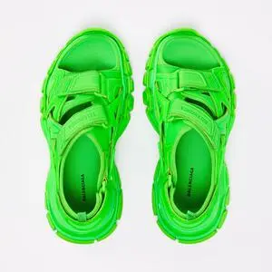 Balenciaga Track Logo Flat Sandals