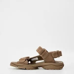 Balenciaga Logo Detail Sandals - Brown