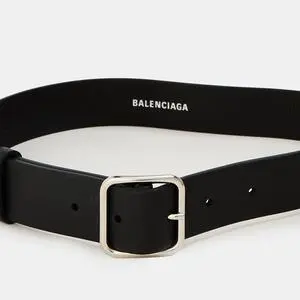 Balenciaga Leather Logo Belt