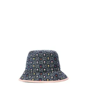 Gucci Vintage Floral Fisherman Hat - Gray