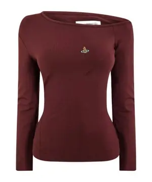 VIVIENNE WESTWOOD Viv Hebo Long Sleeve T-shirt - Chocolate