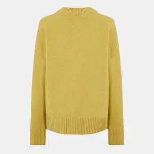 AMI Paris Relaxed Fit Round Neck Knit Cardigan