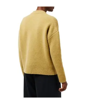 AMI Paris Relaxed Fit Round Neck Knit Cardigan