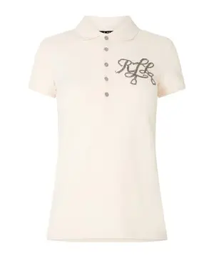 Ralph Lauren Leather Short Sleeve Polo Shirt