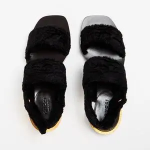 Gucci Open Toe Logo High-heeled Sandals