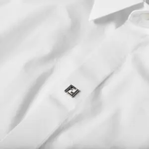 Fendi Solid Color Short Sleeve Shirt