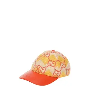 Gucci Straw Baseball Cap - Nude