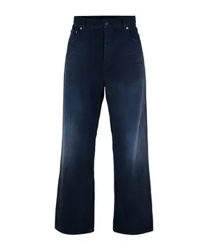 Balenciaga Straightleg Denim Long Pants - Black