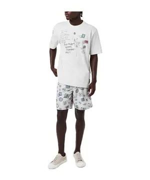 Fendi Postcard Regular Fit T-shirt - White